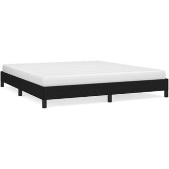 vidaXL Bettgestell ohne Matratze Schwarz 160x200 cm Stoff Vidaxl