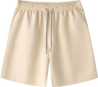 Generic Pantalons courts hommes printemps et &eacute;t&eacute; pantalons d&eacute;contract&eacute;s toutes couleurs unies peinture ample grande taille pantalons mode plage poches courtes