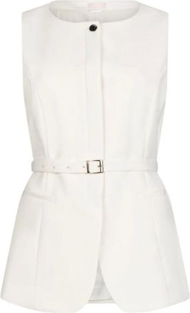 Liu Jo Femme, Vestes, Beige, Taille: 40 FR Gilet Ceintur&eacute;