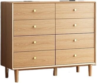 Generic Aufbewahrungsschrank Massivholz-Schubladenschrank, nordischer Stil Aufbewahrungsschrank f&uuml;r Schlafzimmer Wohnzimmer (Farbe: 120x42x100cm 8 Schubladen)