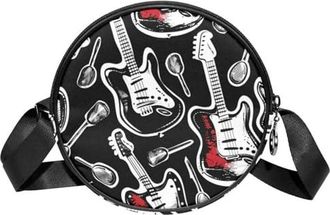 Generic Sac &agrave; bandouli&egrave;re Circle pour femme, petit sac &agrave; bandouli&egrave;re avec fermeture &eacute;clair, bretelles r&eacute;glables, sac &agrave; main rond d&eacute;contract&eacute; pour femmes et fi