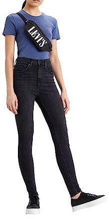 Levi's Mile High Super Skinny Jeans Femme Black Ground (Noir) 24 30