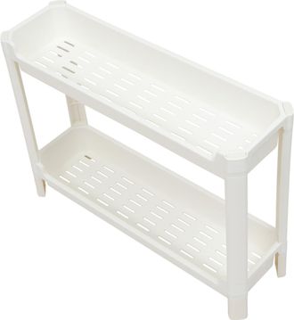 Lurrose Mehrschichtiges Kunststoff eckregal f&uuml;r Badezimmer und K&uuml;che Platzsparendes Leichtes Aufbewahrungsregal mit Rutschfesten F&uuml;&szlig;en Einfach zu Reinigen f&uuml;r