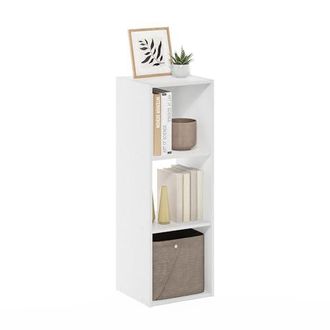 Furinno Pelli Armoire de Rangement cubique, 3 x 1, Blanc