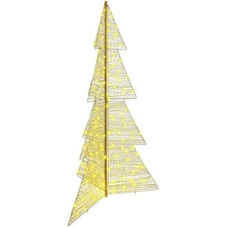 vidaXL Weihnachtsbaum mit 240 LEDs Warmes Wei&szlig; 180 cm Haustier vidaXL
