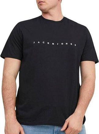 Jack & Jones Jack & Jones Homme Jjestar JJ Tee Noos Pls T-Shirt, Noir, 6XL Grande Taille EU