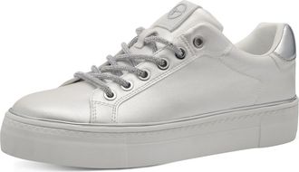 Tamaris Sneaker low Sneaker Damen 1-23751-44 101 Kunststoff (Synthetik) in wei&szlig;