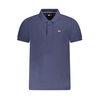 Tommy Hilfiger Homme, Tops, Bleu, Taille: M Polo en coton avec col classique