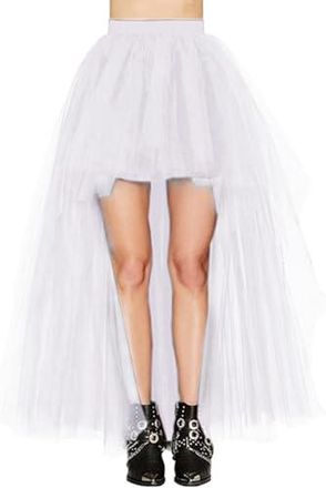 MisShow MisShow Jupe Longue Tutu en Tulle &agrave; Taille &eacute;lastique, Jupe de f&ecirc;te, Festival pour Femme, Taille Unique