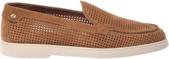 Baldinini Femme, Chaussures, Brun, Taille: 41 EU Mocassin en daim perfor&eacute;