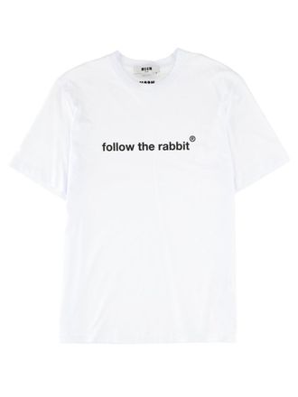 Msgm 100% Cotton T-Shirt - White