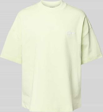 Carhartt Work in Progress T-Shirt mit geripptem Rundhalsausschnitt