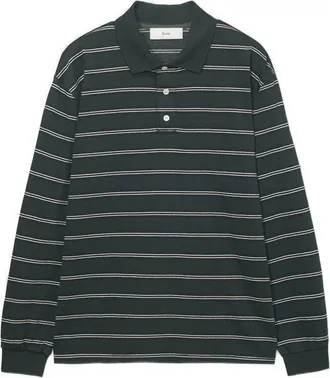 Dunst Striped Long-sleeve Polo Shirt