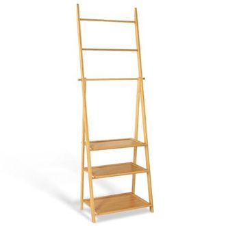 IDMarket Porte-serviettes 3 niveaux LANA 3 &eacute;tag&egrave;res en bambou