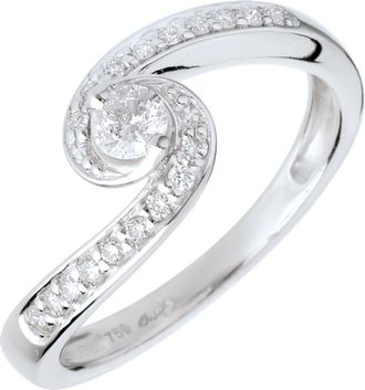 Edenly Verlobungsring Schicksal - Wassermann - Weißgold - 0.28 Karat - 18 Karat