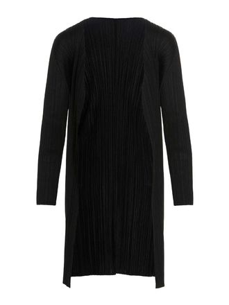Pleats Please Issey Miyake Cardigan - Schwarz