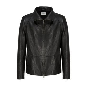 VSP Vsp, Homme, Vestes, Noir, Taille: XL Riccardo Leather Jacket