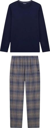 Emporio Armani Ensemble de pyjama long - Homme - V&ecirc;tements de nuit et de d&eacute;tente - Bleu - Taille: M