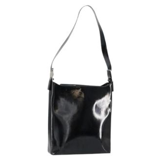 Ferragamo Sac bandouli&egrave;re en toile enduite Pre-owned - Femme - Pre-owned - Noir - Taille: ONE Size