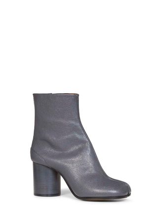 Maison Margiela Womens Ankle Boots Tabi Nappa Leather Grey Goatskin