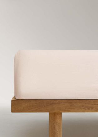 Mango Drap-housse enfant coton lav&eacute; lit 90 cm &eacute;cru - Home - Lit 90 cm - MANGO HOME