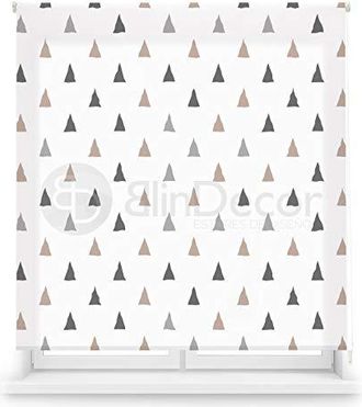 Blindecor Transparentes Rollo mit Digitaldruck Formas - Mountains, Rollo 150 x 180 cm (BxH) Stoffgröße 147 x 175 cm Digital bedrucktes Rollo