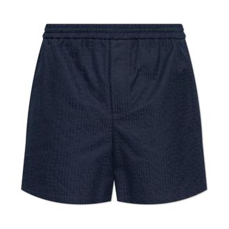 Balmain Monogramm-Shorts - - Shorts - Herren - Blau - S