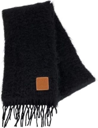 Loewe unisex, Pre-owned, Noir, Taille: ONE Size Pre-owned Wool Scarf
