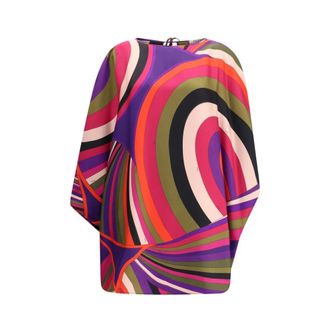 Pucci Femme, Vestes, Multicolore, Taille: ONE Size Caftan Court