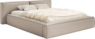 Selsey Selsey Tilves Low - Polsterbett 160x200 mit Bettkasten und Lattenrost, Chenille, beige