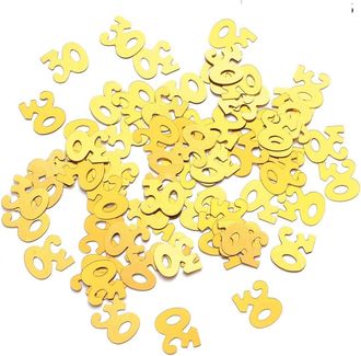 DOITOOL 1200st&uuml;cke Zahlenkonfetti Gold F&uuml;r Geburtstage Und Jubil&auml;en Partykonfetti Mit Pailletten Konfetti F&uuml;r Partys Und Dekoration