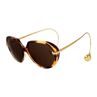 Bottega Veneta Drop Squared Sonnenbrille - - Accessories - unisex - Braun - 60 MM