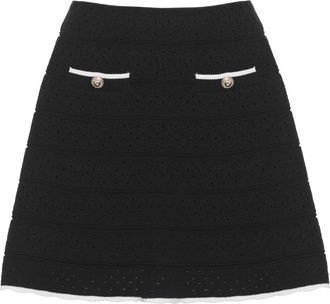 Self Portrait Femme, Jupes, Noir, Taille: 38 FR Short Skirts