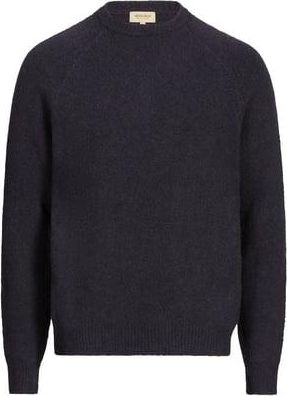 Woolrich Pullover aus Baumwollmischung mit Rundhalsausschnitt in Blau