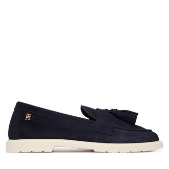 Tommy Hilfiger Mokassins Tommy Hilfiger Light Suede Tassel Loafer FW0FW09285 Dunkelblau