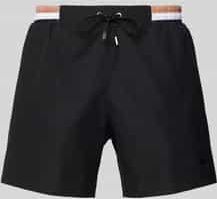 HUGO BOSS Relaxed Fit Badeshorts mit Label-Print Modell Atoll