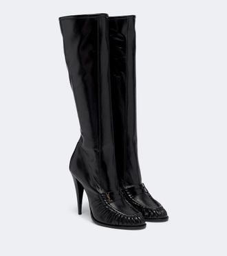 Saint Laurent Bottes Le Loafer Cassandre en cuir