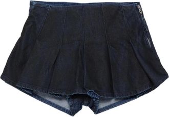 Diesel Femme, Shorts, Bleu, Taille: W24 Pleated Denim Shorts