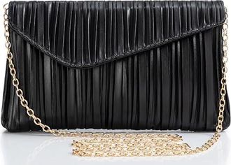 Babeyond Pochette pour femme - Sacs de soir&eacute;e &eacute;l&eacute;gants pour f&ecirc;te, bal et mariage, Noir