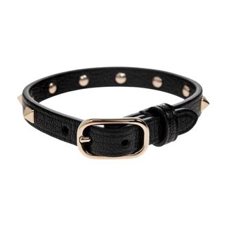Valentino Garavani Rockstud Lederarmband - - Accessories - Damen - Schwarzk - ONE SIZE