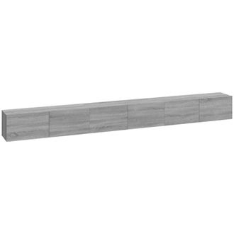 vidaXL 3-tlg. TV-Schrank-Set Grau Sonoma Holzwerkstoff - Vidaxl