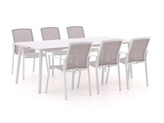 Bellagio la vita attrattiva Bellagio Dranera/Sora 220 cm Gartenmöbel-Set 7-teilig stapelbar