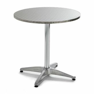 Oviala Table de jardin ronde en aluminium