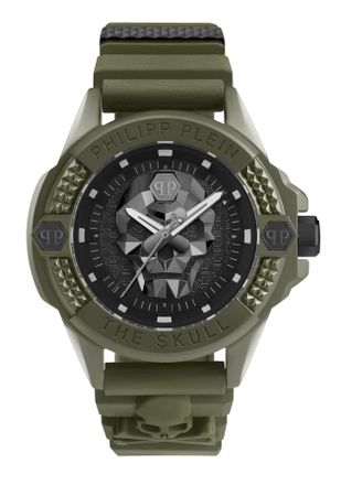 Philipp Plein The $kull Ecoceramic Herrenuhr gr&uuml;n PWUBA0423