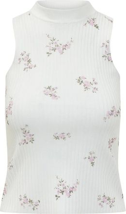 Msgm Msgm, Femme, Tops, Blanc, Taille: 36 FR Top in Maglia