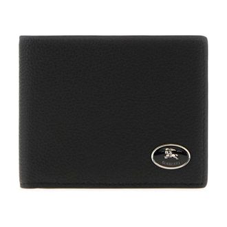 Burberry Bifold-Geldb&ouml;rse mit Logo-Plakette - - Accessories - Herren - Schwarzk - ONE SIZE