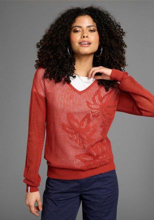 Kangaroos Kapuzenpullover mit besonderem Strickmuster