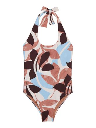 Marc O'Polo Marc OPolo Damen Badeanzug Breezy LeafSchwimmanzug, Einteiler, Bademode