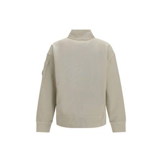 C.P. Company Cotton-Fleece Half-Zip Sweatshirt - Beige