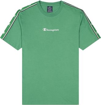 Champion Herren Legacy American Tape Small Logo S/S T-Shirt, Grün Patina